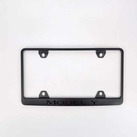 Tesla | Other | Tesla Model Y Satin Black License Plate Frame No Screw ...
